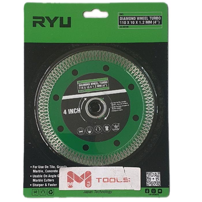 Jual Pisau Keramik RYU 4" TURBO - RYU Diamond Wheel Turbo - Mata Potong ...