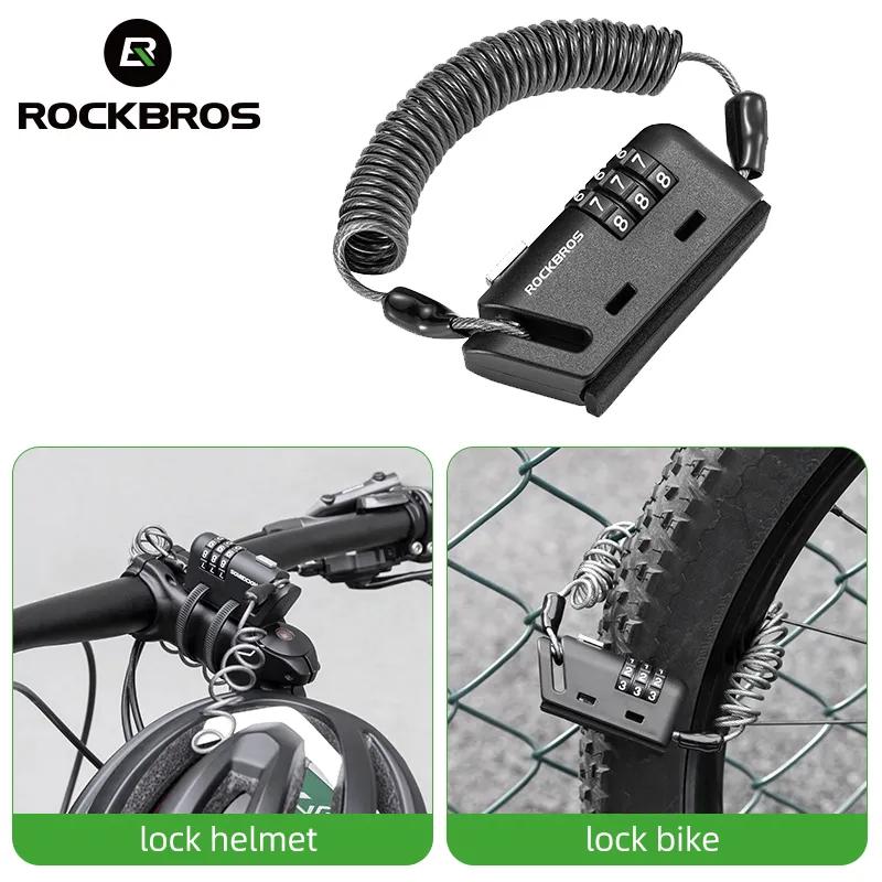 ROCKBROS Bicycle Mini Antitheft Lock Ultralight Flexible 3 Digit ...