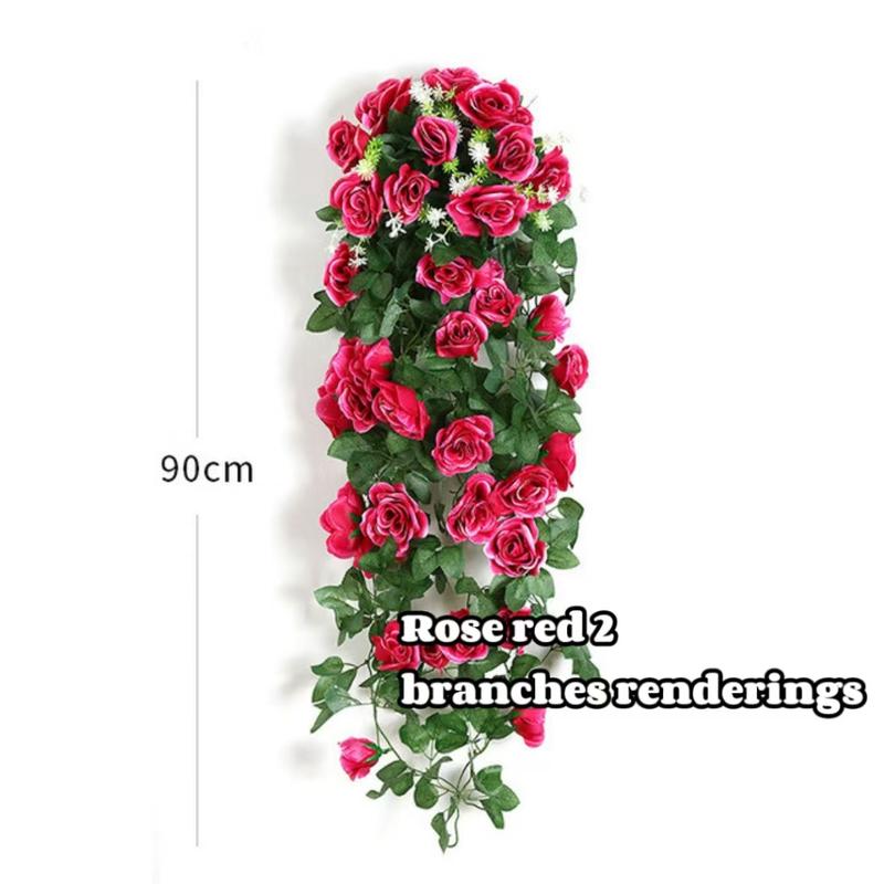 Bunga Mawar Tiruan, 1 helai, Anggur Mawar Gantung, Anggur Tumbuhan ...