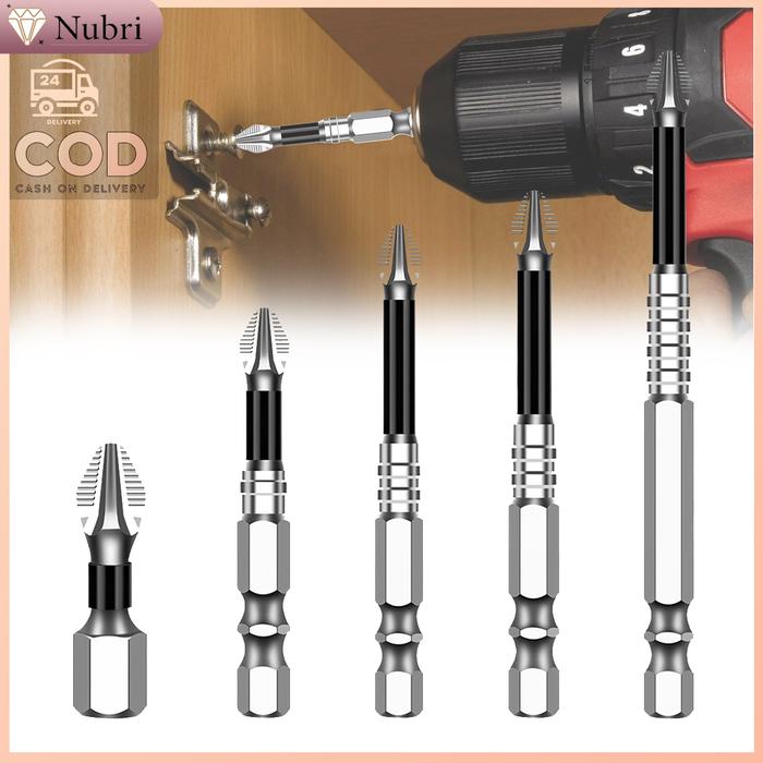 Promo Nubri COD Set 5 Buah Set Mata Obeng Magnetik Silang Obeng ...