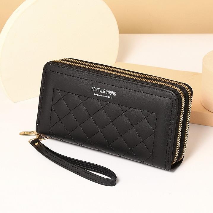 Dompet Panjang Kulit PU, Untuk Wanita, Dompet Zip Wanita, Fesyen ...