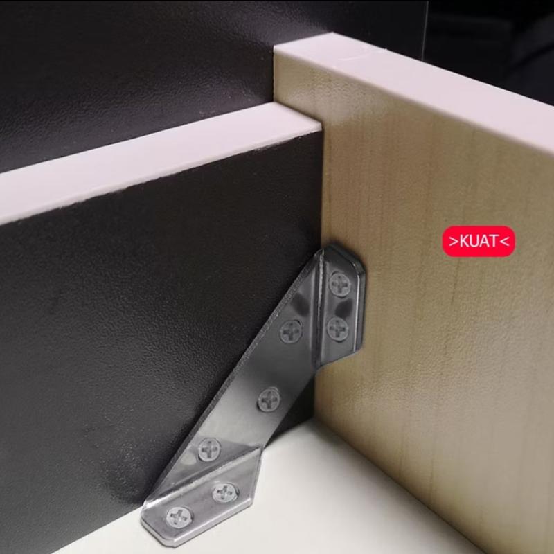 Siku Plat Besi Bingkai Segitiga Plat Siku Besi Ambalan Siku rak - Shop ...