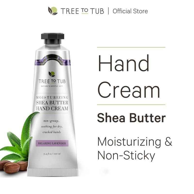 Tree To Tub Moisturising Lavender Shea Butter Hand Cream: Non-Greasy ...