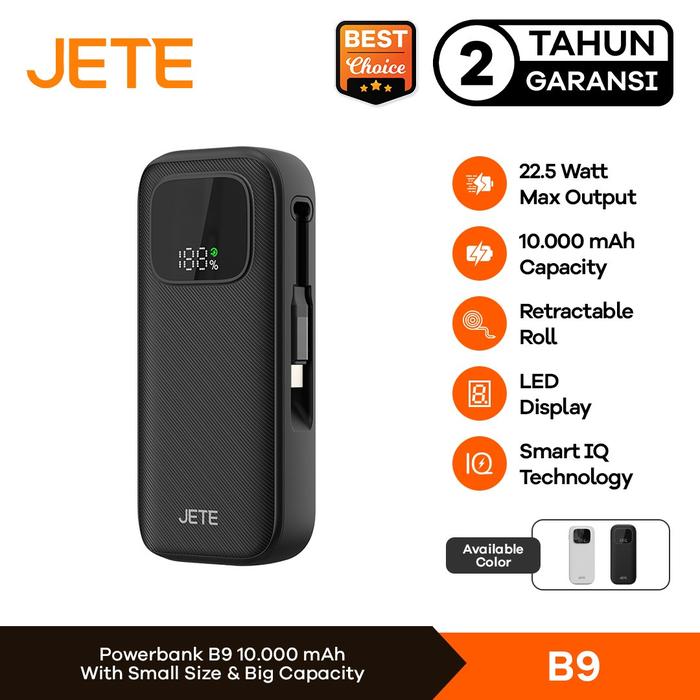 Promo JETE Powerbank B9 10000MaH Power Bank Fast Charging 22.5W PD with ...