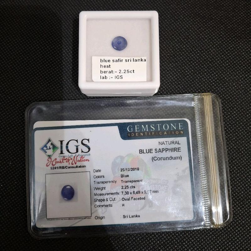 Batu Natural blue safir srilangka - Shop | Tokopedia