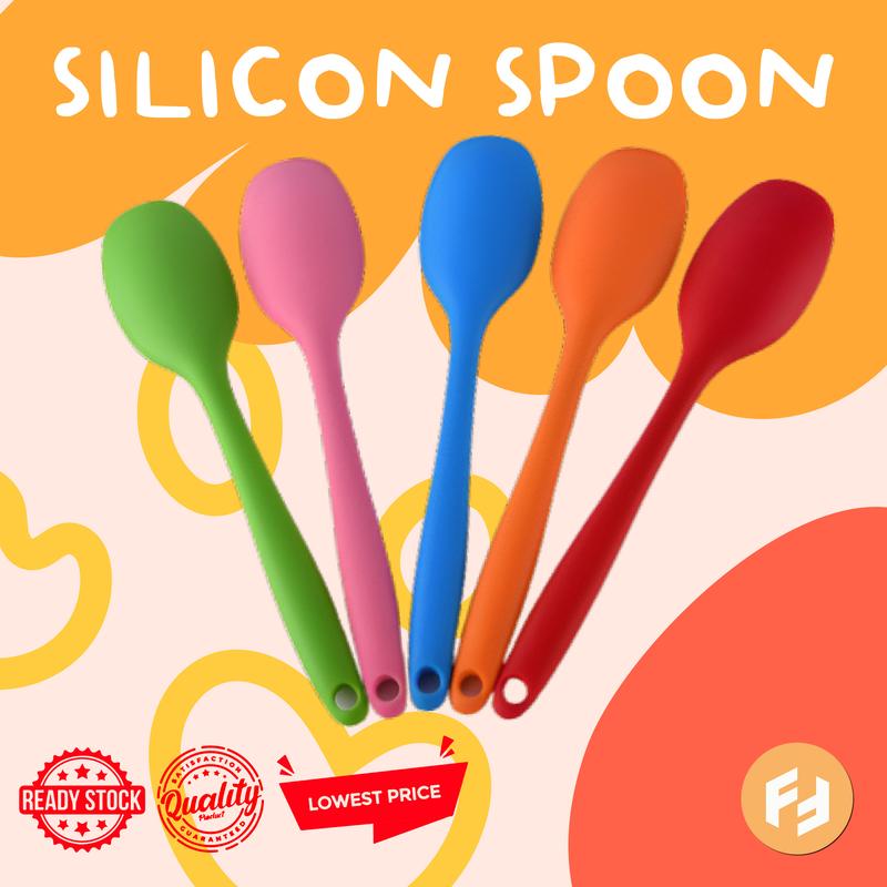 Slender Spoon Silicone Kitchen Soup Spoons Mini Utensils Foo - TikTok ...