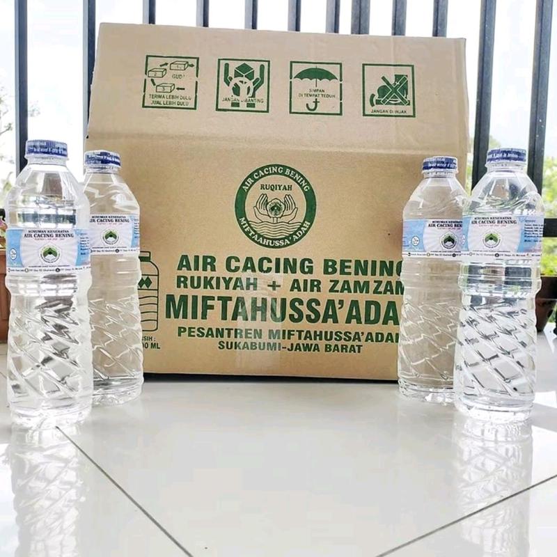 AIR CACING BENING RUQYAH PLUS ZAMZAM KEMASAN 600ML Water - Shop | Tokopedia