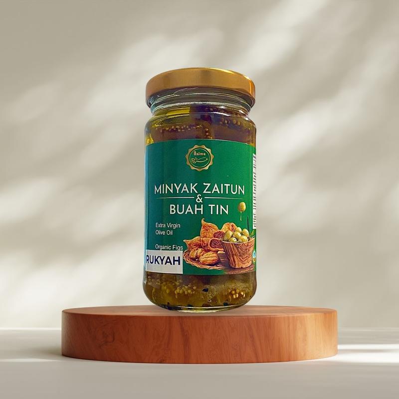 Minyak Zaitun dan Buah Tin Kering | 330g termasuk botol | Makan ...
