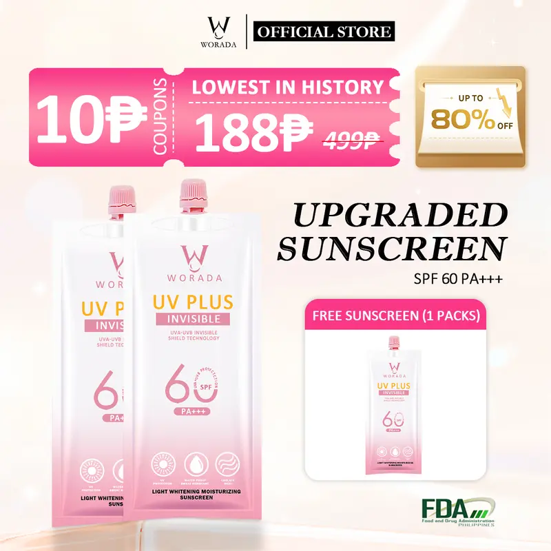 [FDA Approved] WORADA Whitening Lotion And SPF60++ Sunscree - TikTok ...