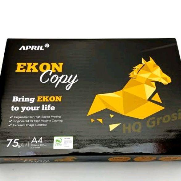 1 Rim Kertas HVS A4 75 Gram Ekon Isi 500 Lembar - Shop | Tokopedia