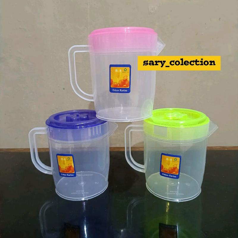 [ 3 pcs ] Eskan Karina 1,2 Liter GREEN LINE / Teko Plastik Kecil - Shop ...