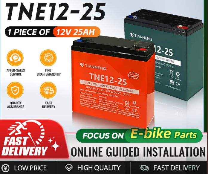 Tianneng 12V 25Ah TNE12-25 Deep Cycle Lead Acid Battery for Nwow ...