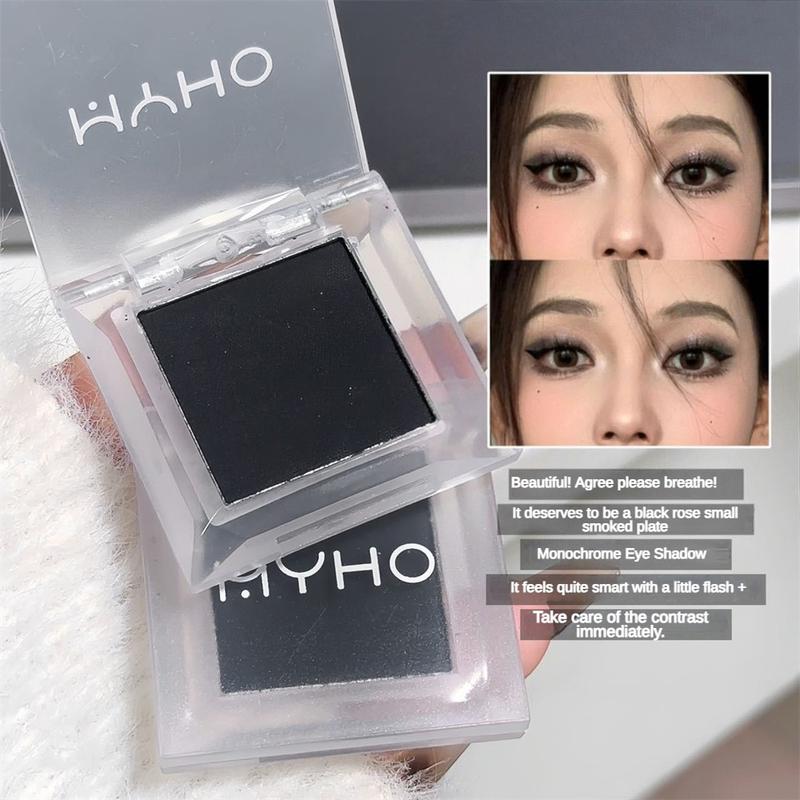 MYHO Punk Smokey Matte Single color eyeshadow Palette Black Eye ...