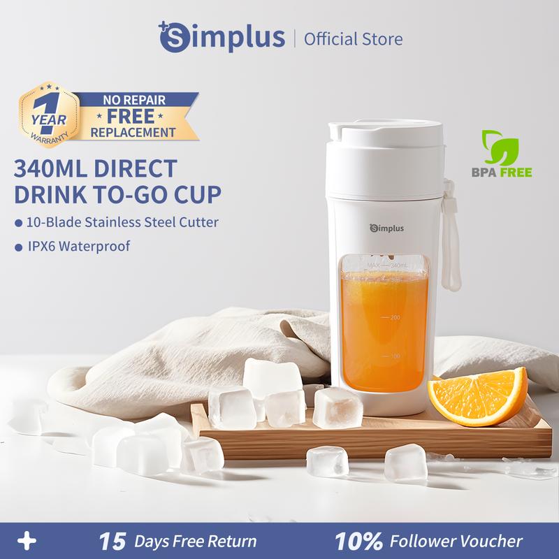 Simplus Juice Blender Portable 340ML Type-C Fast Charging 10 - TikTok ...