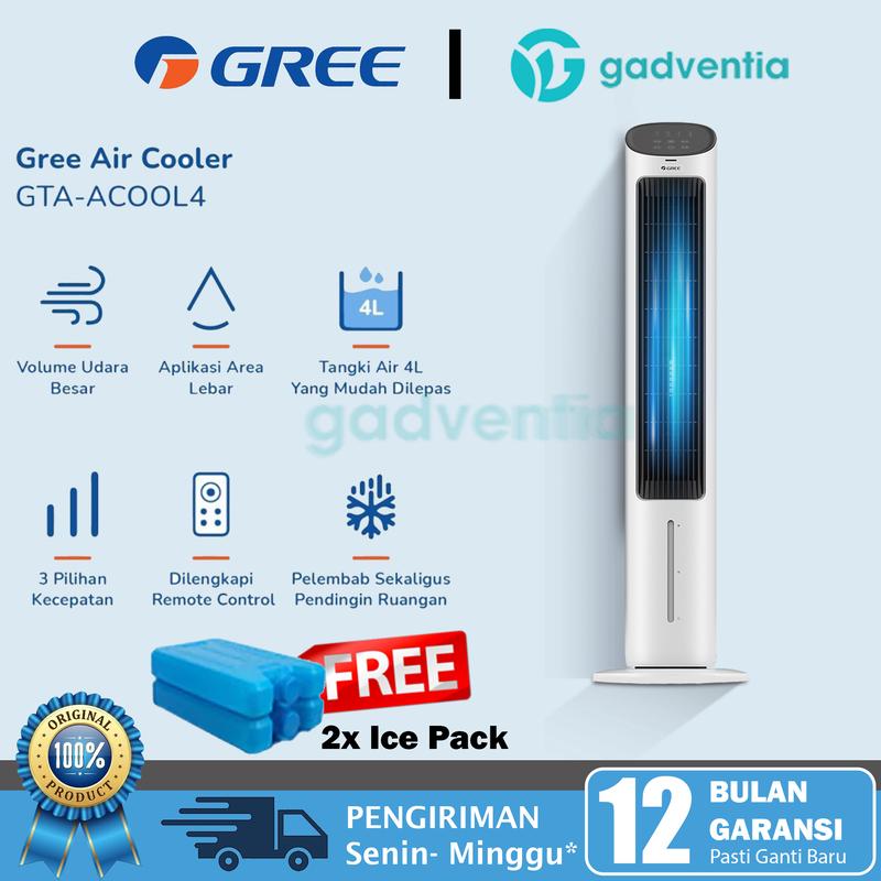 GREE Tower Fan Air Cooler Kipas Angin Pendingin Ruang Tamu Kamar - Shop ...