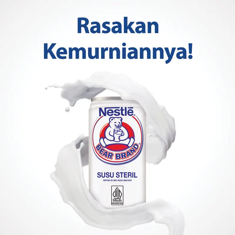 [BEAR BRAND x MA'E] BEAR BRAND Susu Beruang Steril Milk White 189ml x ...