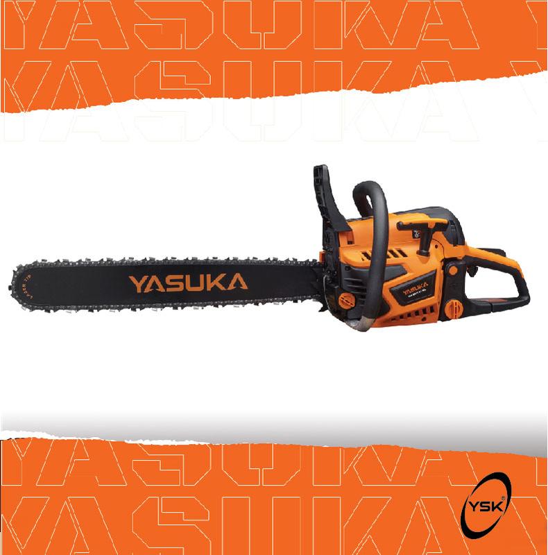 Chainsaw 22" Bar Laser YASUKA YSK6800 XT-22L 2Tak / Mesin Gergaji Kayu ...