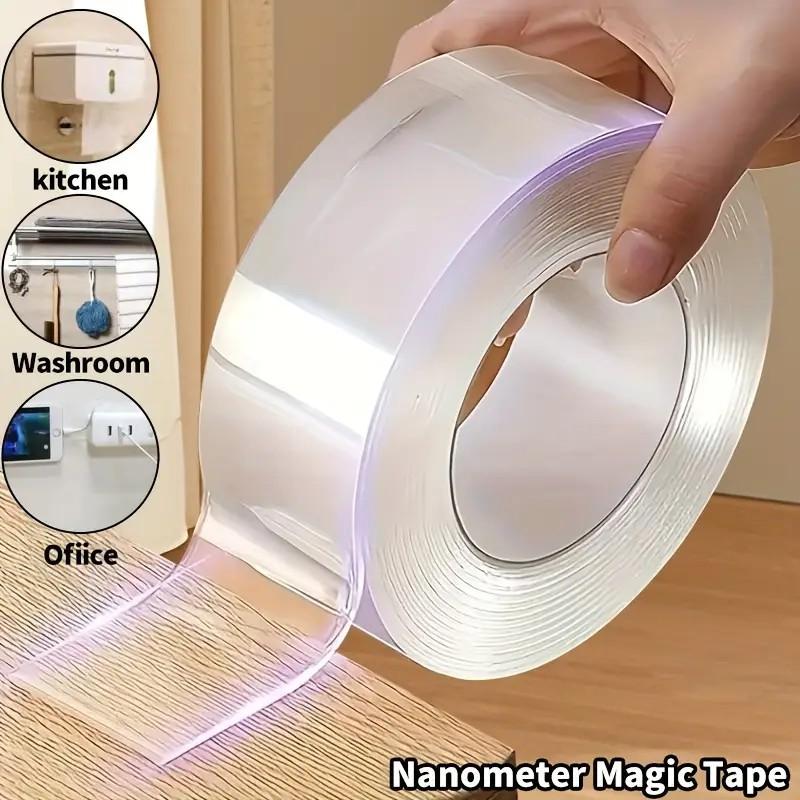 Nano Double-Sided Tape - Transparent, Multi-Purpose Adhesive for Home ...
