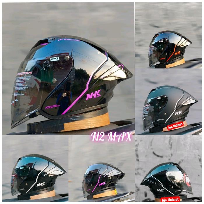 Jual HELM NHK N2 MAX CORAK PROJECT, SINGEL VISOR RHD LENS, SLOT ...