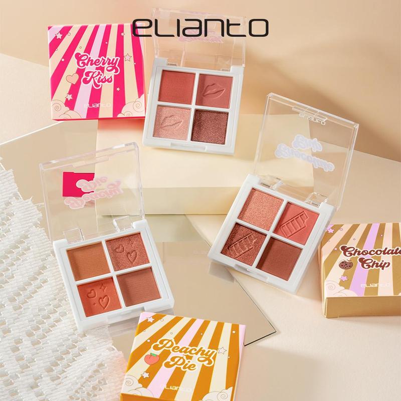 elianto Eyeshadow Palette (Chocolate Chip, Cherry Kiss, Peachy - TikTok ...
