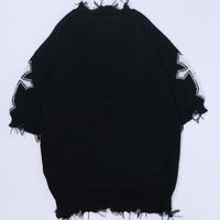 Promo Kaos Rajut Oversize Cross Patch | Bahan Polyester Premium ...