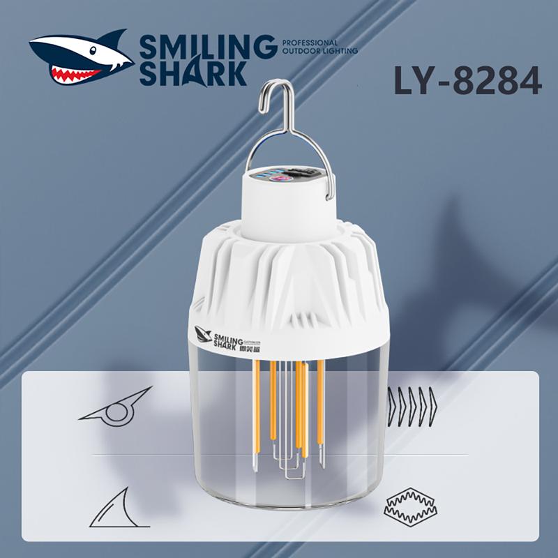 【LY-8284】Smiling Shark multifunctional camping lamp, made of - TikTok ...