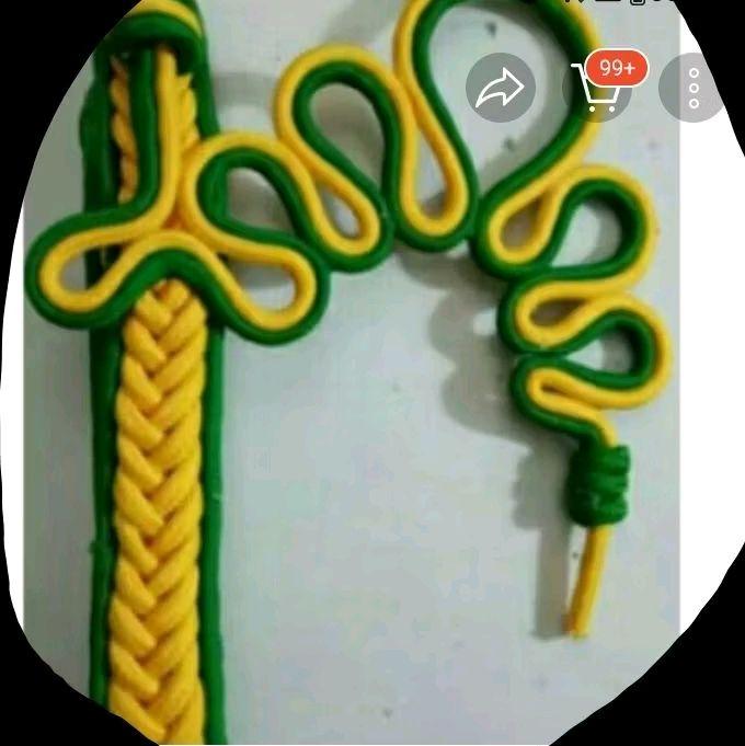 TALI KOMANDO VARIASI KUNING LIST HIJAU KOOR PRAMUKA TNI POLR - Shop ...