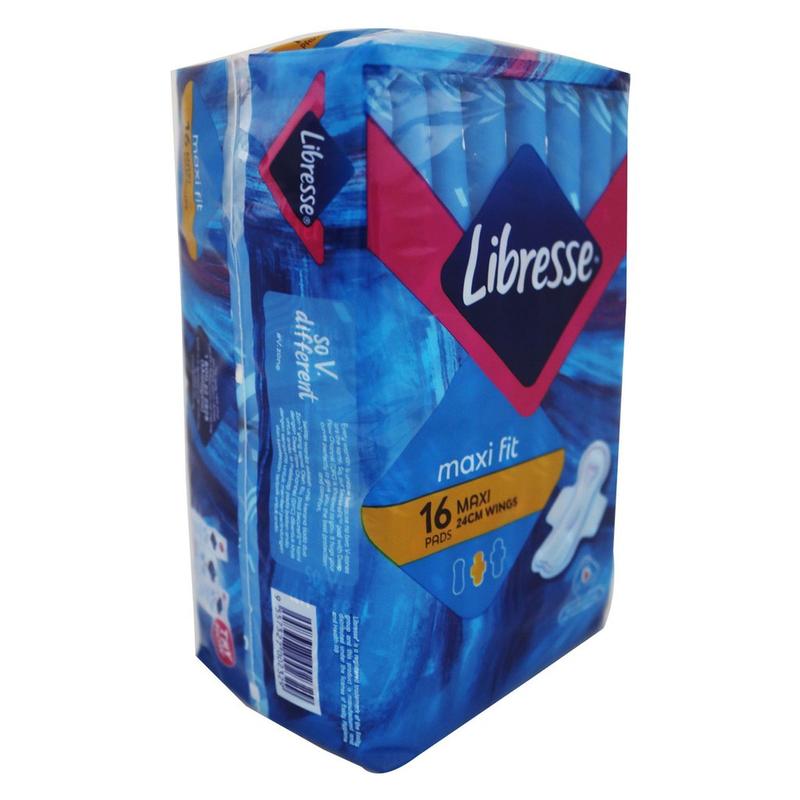 Libresse Maxi Fit 24cm Wings 16s - faminine pad - TikTok Shop Malaysia