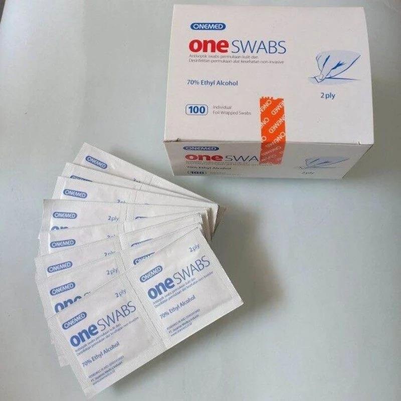 Alkohol Pads One Swabs / Tissue Alkohol / Tissu Alkohol One Swabs ...