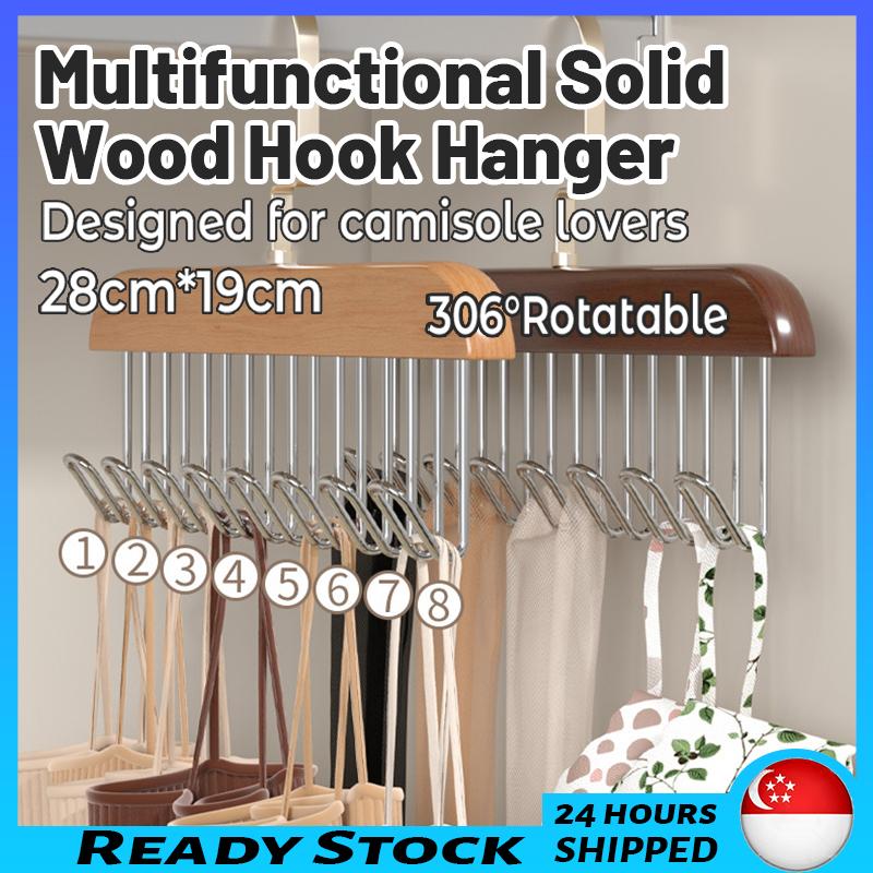 [Ready Stock] Solid Wood Hanger Camisole Clothes Hanger Camisoles ...