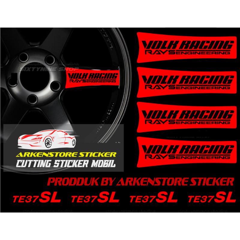 Sticker Stiker TE37 SL VOLK RACING RAYS STICKER VELK MOBIL VOLK RACING ...