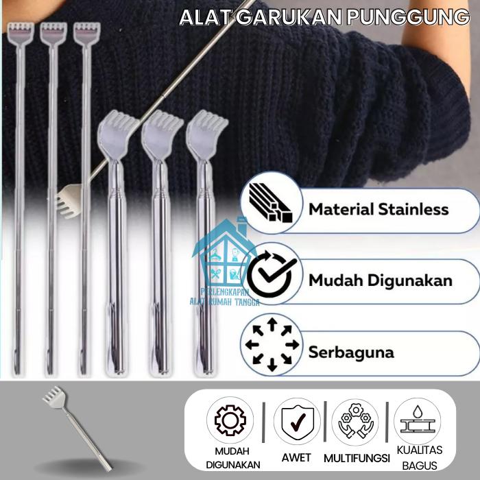 [COD]Alat Garuk Punggung Model Pulpen Stainless Steel Handy Telescopic ...