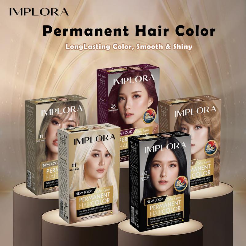 Hair Color Implora New Permanent Hair Color Pewarna Cat Rambut - Shop ...