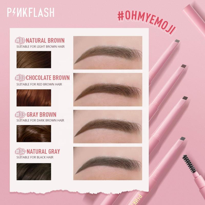 PINKFLASH Auto Eyebrow Pencil Waterproof PF-E09 ORIGINAL - Shop | Tokopedia