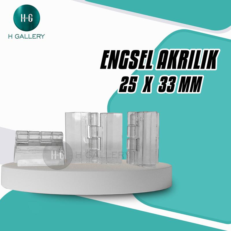 ENGSEL AKRILIK / ACRYLIC TRANSPARAN 25X33MM 30X33MM 45X33MM 42X65MM *S ...