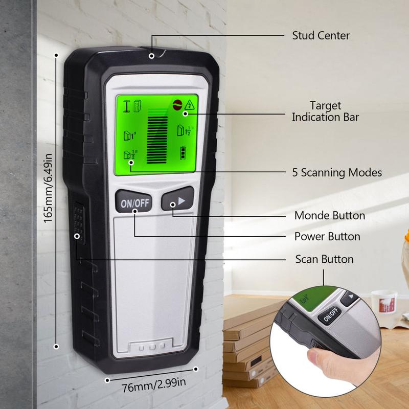 Stud Finder Wall Scanner - 5 in 1 Electronic Stud Sensor Bea - TikTok ...