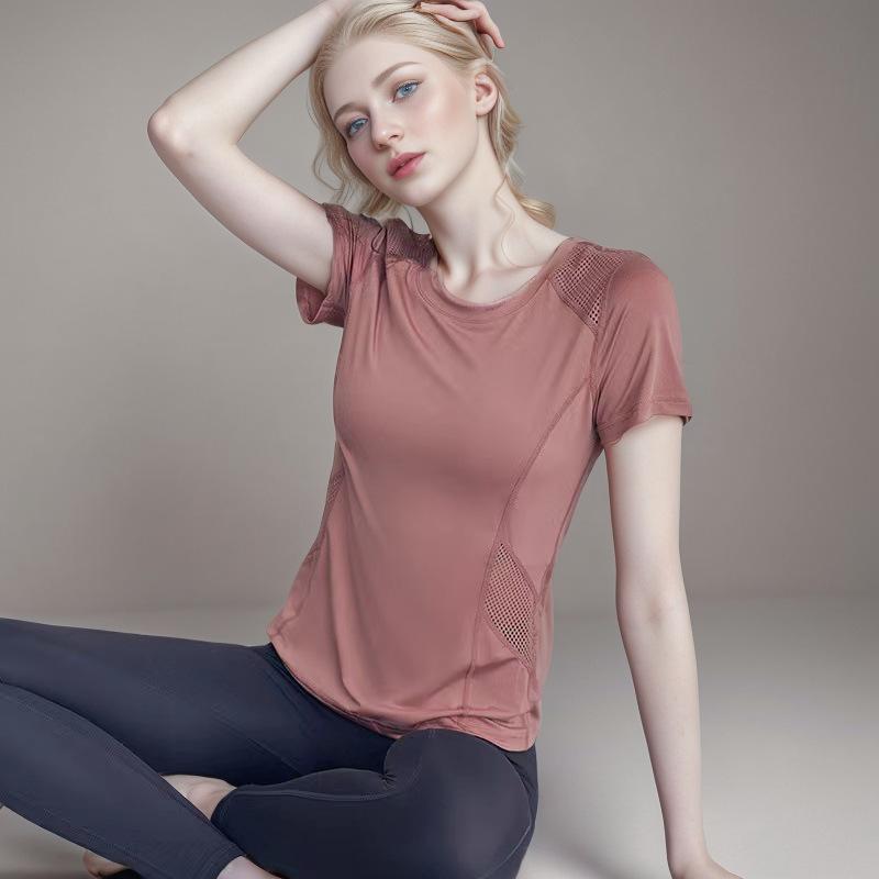 Thin Mesh Breathable Short-sleeved Top Quick-drying T-shirt Women's ...