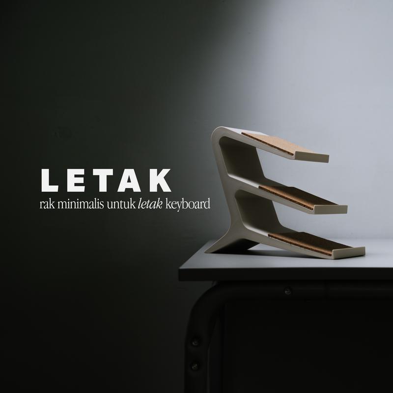 Letak - 3d Printed Rak Keyboard Jimat Ruang & Aesthethics - TikTok Shop ...