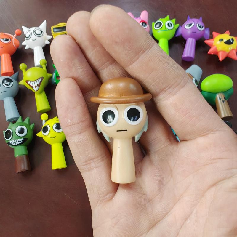 24pcs 4.5cm Funny Sprunki Figuras Model PVC Sprunki Game Action & Toy ...