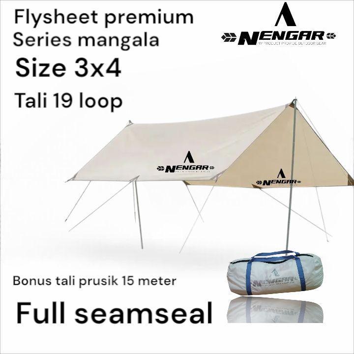(COD) FLYSHEET PREMIUM 3x4 FULL SEAMSEAL ATAP TENDA FU 3000 - Shop ...