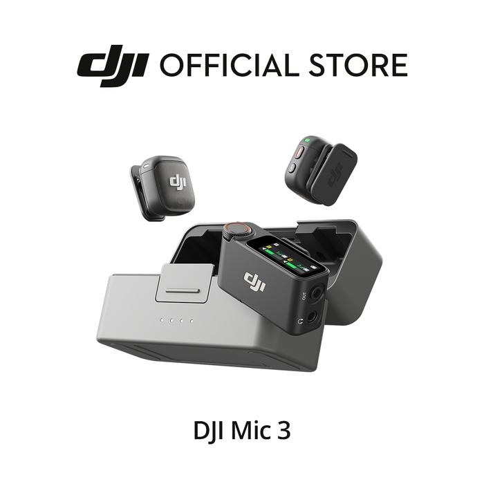 Promo DJI Mic 3 - Advanced Mini Wireless Microphone - 2 TX + 1 RX Cicil ...