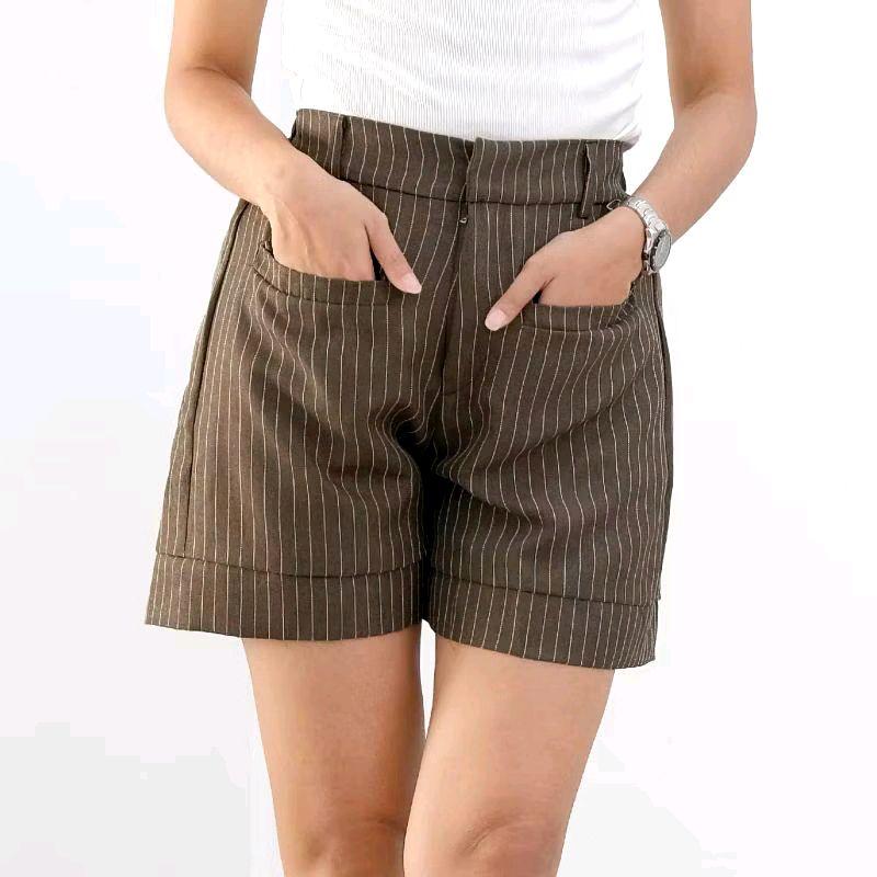 hotpant KIOMY semiwoll strip - Shop | Tokopedia