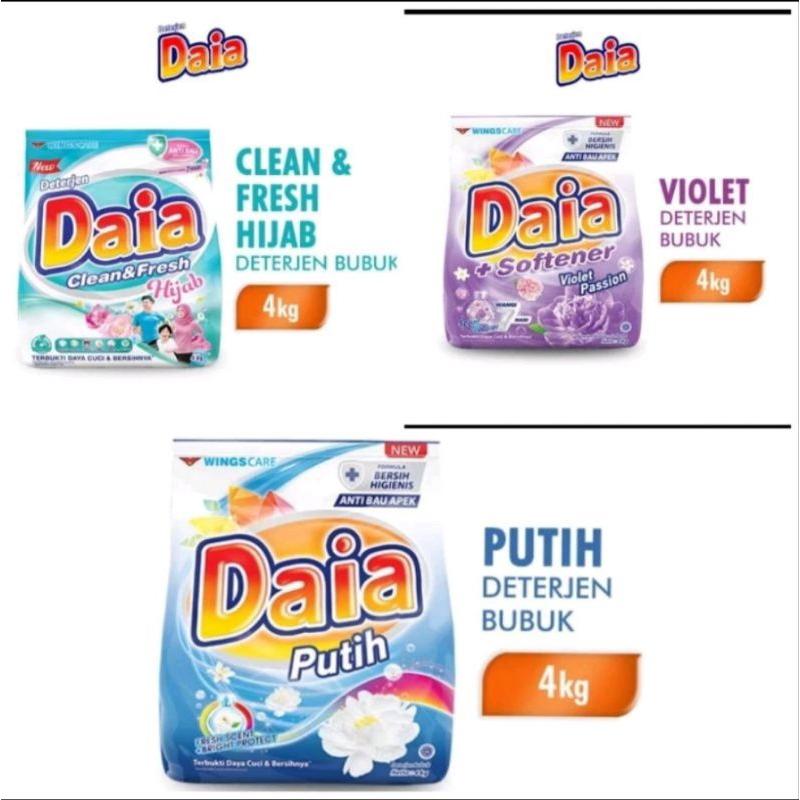 Top daia detergen bubuk+softener kemasan jumbo 4kg - Shop | Tokopedia