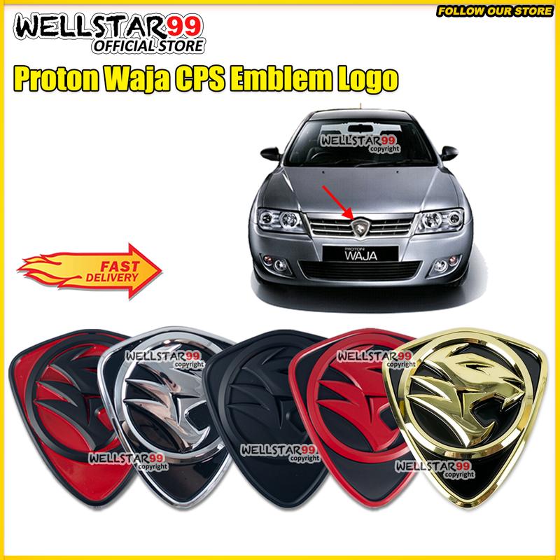 Proton Waja Campro CPS 3D Logo Matte Black Red UK Logo Emble - TikTok ...