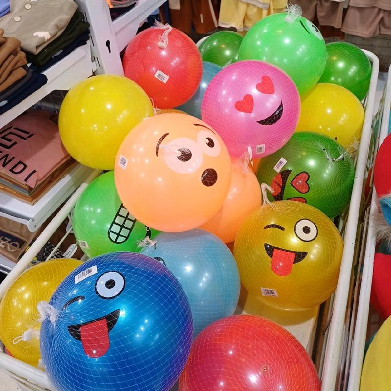 bola karet emoji lucu berbagai macam macam warna. mainan anak - Shop ...