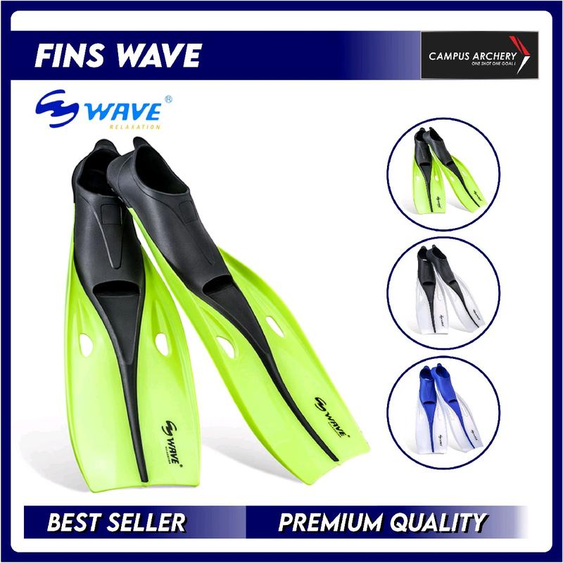 FIN DIVING WAVE CAKEP PROFFESIONAL SNORKELING FLIPPER MAN WOMEN - HIJAU ...