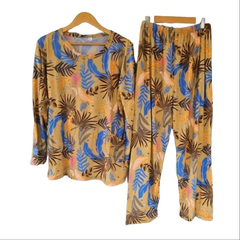6XL PP Plus Size All Over print Pajamas Sets Baju Tidur Set Cetakan ...