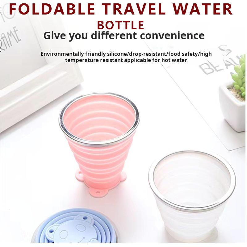 Foldable Water Cup Portable Cup Gargle Cup Adjustable Cup Silicone ...