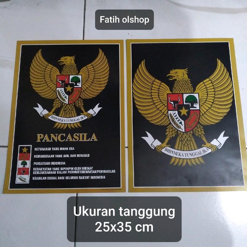 POSTER GARUDA PANCASILA UKURAN TANGGUNG 25X35 CM - Shop | Tokopedia