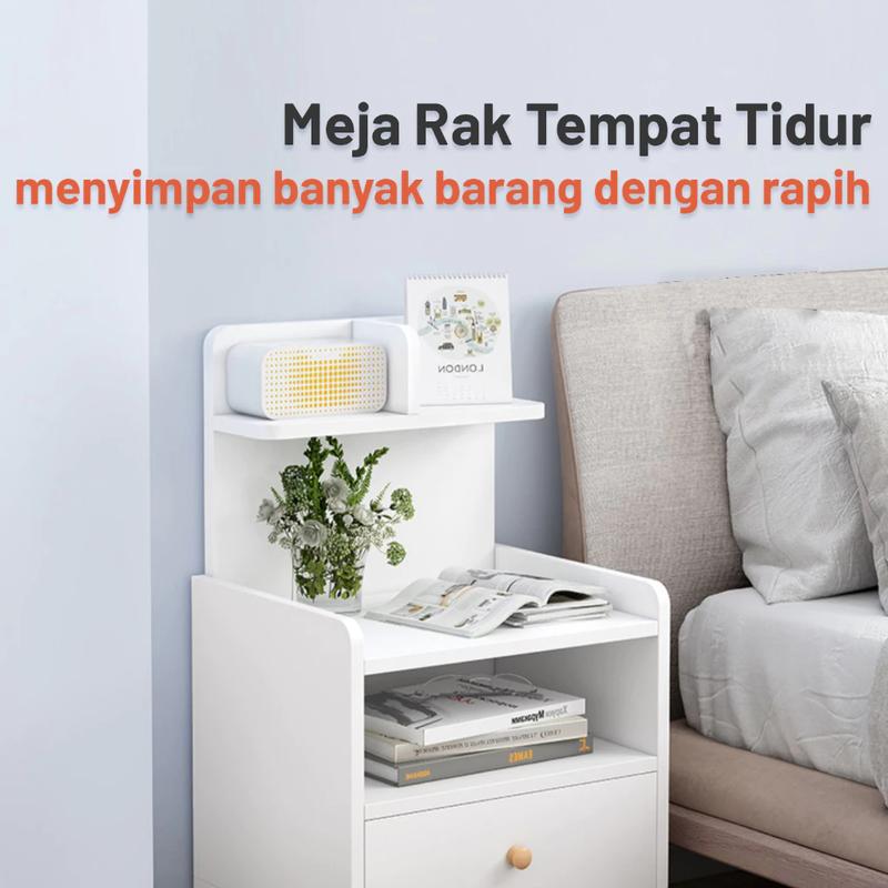 MSB Home - Meja Nakas Minimalis Rak Penyimpanan Samping Tempat - Shop | Tokopedia